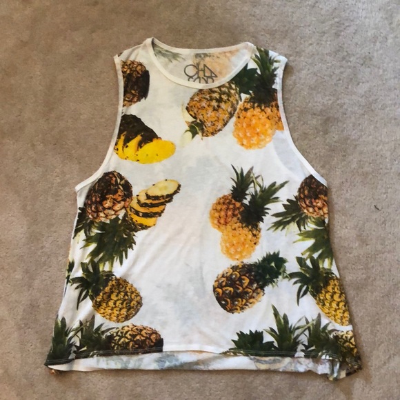 Tops | Pineapple Tank | Poshmark